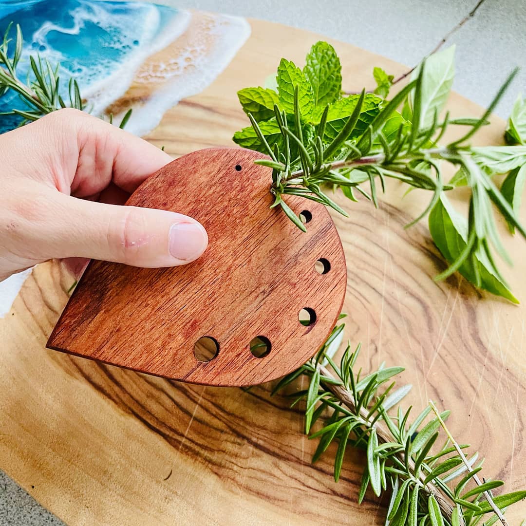 Wooden Herb Stripper – River Timber Designs